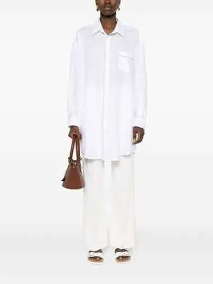 Fabiana Filippi Contrast-trim Linen Shirt