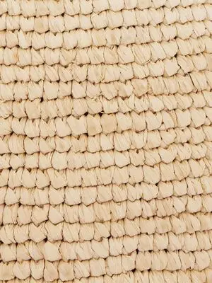 Rabanne Logo-embroidered Raffia Tote Bag