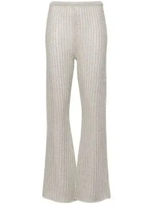 FORTE_FORTE Crochet Knit Palazzo Trousers
