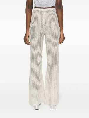 FORTE_FORTE Crochet Knit Palazzo Trousers