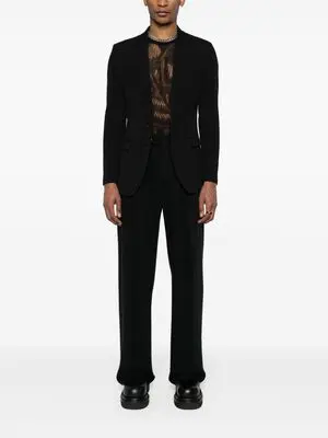 Dolce & Gabbana Single-breasted Textured Blazer - Black