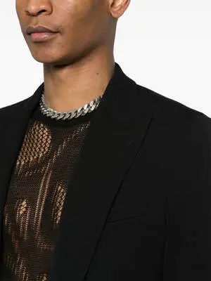 Dolce & Gabbana Single-breasted Textured Blazer - Black