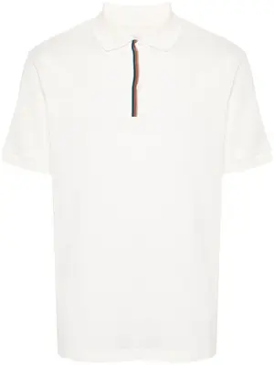 Paul Smith Signature Stripe-trim Polo Shirt - White