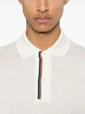 Paul Smith Signature Stripe-trim Polo Shirt