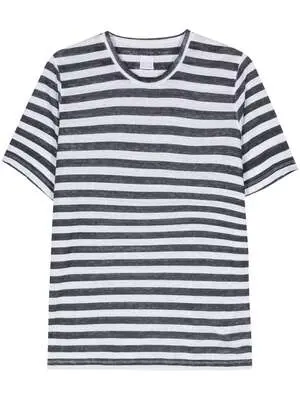 120% Lino Linen Striped T-shirt
