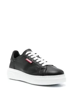 Dsquared2 Bumper Leather Sneakers - Black