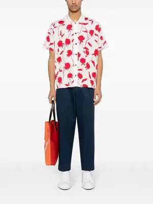 Marni Gabardine Tapered Trousers - Blue