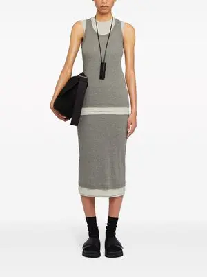 JIL SANDER Layered Tank Top - Grey
