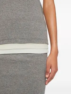 JIL SANDER Layered Tank Top - Grey