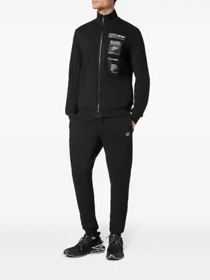 PLEIN SPORT Logo-appliqué Track Jacket - Black