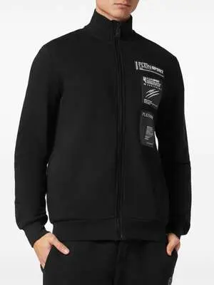 PLEIN SPORT Logo-appliqué Track Jacket - Black