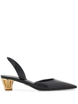 FERRAGAMO Cage-heel Slingback Pumps