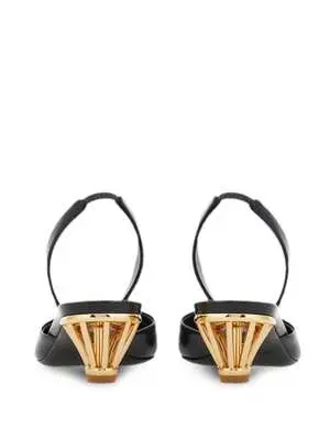 FERRAGAMO Cage-heel Slingback Pumps