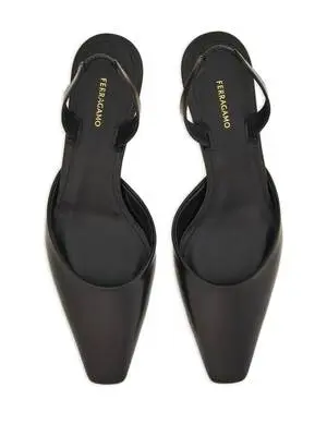 FERRAGAMO Cage-heel Slingback Pumps