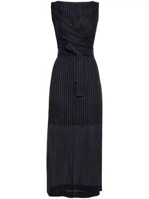 Brunello Cucinelli Pinstriped Midi Dress