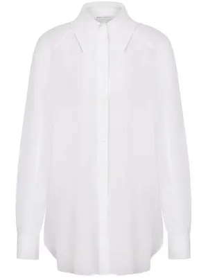 Alberta Ferretti Semi-sheer Cotton Shirt