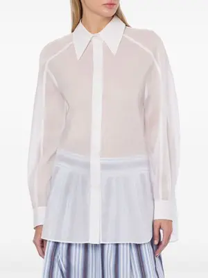 Alberta Ferretti Semi-sheer Cotton Shirt