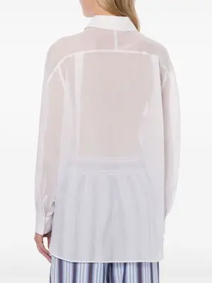 Alberta Ferretti Semi-sheer Cotton Shirt