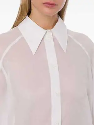 Alberta Ferretti Semi-sheer Cotton Shirt