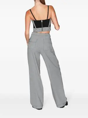 FLEUR DU MAL Houndstooth-pattern Trousers