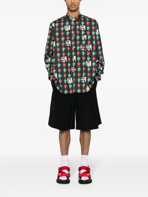 Comme Des Garçons Andy Warhol-print Cotton Shirt - Black