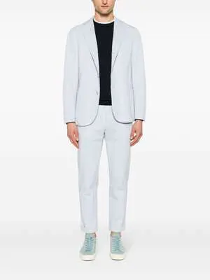 Eleventy Layered-trim Cotton Jumper