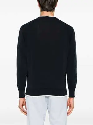Eleventy Layered-trim Cotton Jumper