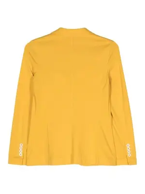 CIRCOLO 1901 Piqué Single-breasted Blazer - Yellow
