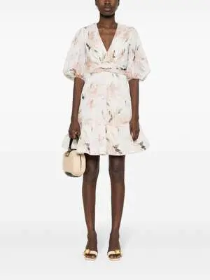 Zimmermann Pleated Midi Dress - Neutrals