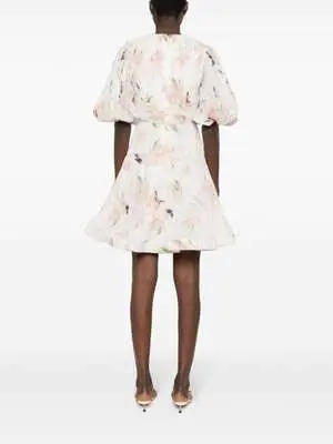 Zimmermann Pleated Midi Dress - Neutrals