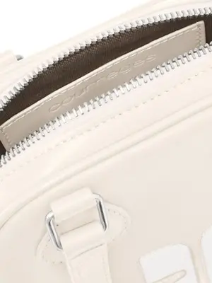 COURREGES Mini Leather Bowling Bag