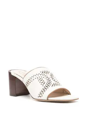 TOD'S Kate Leather Sandals - White