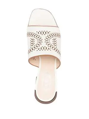 TOD'S Kate Leather Sandals - White