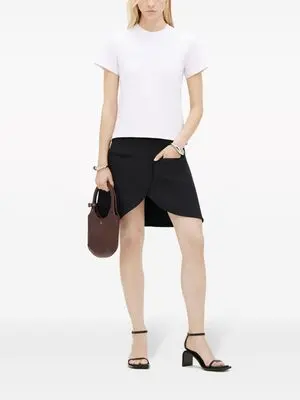 COURREGES Logo-appliqué T-shirt - White