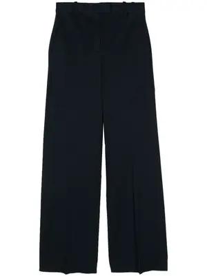 CIRCOLO 1901 Piqué Straight Trousers - Blue