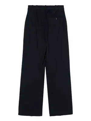 CIRCOLO 1901 Piqué Straight Trousers - Blue