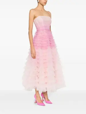 ANA RADU Gradient-effect Tulle Dress