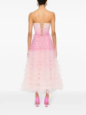 ANA RADU Gradient-effect Tulle Dress