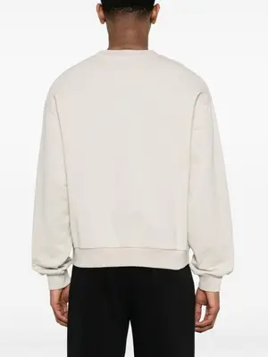 Gucci Logo-print Cotton Sweatshirt - Neutrals