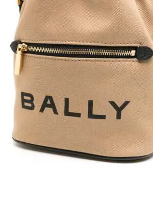 Bally Bar Canvas Bucket Bag