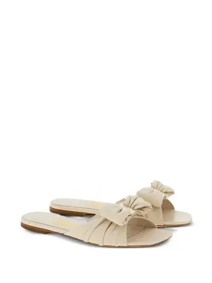 FERRAGAMO Padded Vara Leather Mules