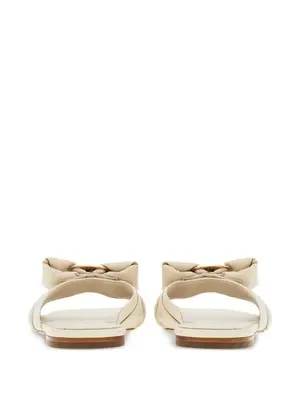 FERRAGAMO Padded Vara Leather Mules