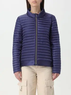 SAVE THE DUCK Quilted Zip-up Jacket - Blue