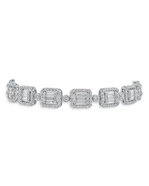 KENNETH JAY LANE Cz Deco Bracelet - Silver