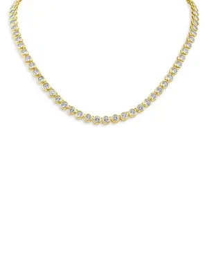 KENNETH JAY LANE Cz Tennis Necklace - Gold