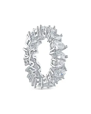 KENNETH JAY LANE Cz Multi Shape Eternity Band