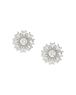 KENNETH JAY LANE Starburst Earrings - Silver