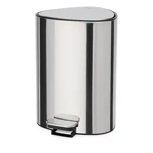 JOSEPH JOSEPH Easystore Luxe Stainless-steel 5l Pedal Bin - Silver