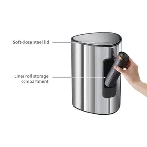 JOSEPH JOSEPH Easystore Luxe Stainless-steel 5l Pedal Bin