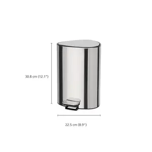 JOSEPH JOSEPH Easystore Luxe Stainless-steel 5l Pedal Bin